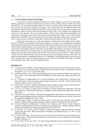 Visual victim detection and quadrotor-swarm coordination control in search and rescue ...