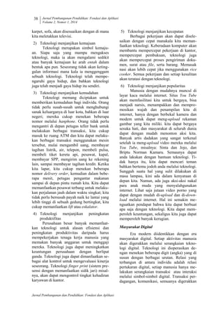 KEMAJUAN TEKNOLOGI DANDALAM PERSPEKTIF SOSIAL BUDAYA | PDF