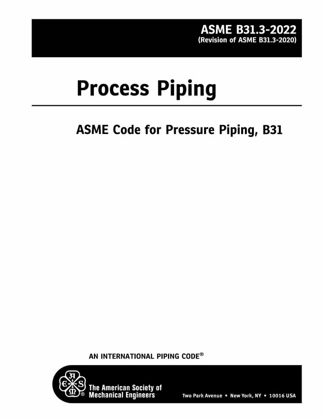ASME B31.3 2022 Procces piping code for b31.3 | PDF | Technology ...