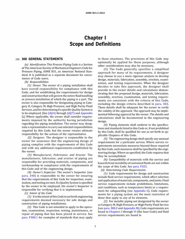 ASME B31.3 2022 Procces piping code for b31.3 | PDF | Technology ...