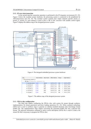 Embedded processor system for controllable period-width multichannel pulse width modulation ...