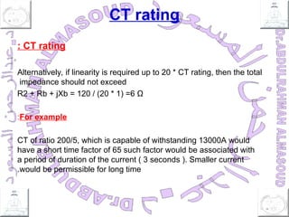 Current transformer calculation protection | PPT