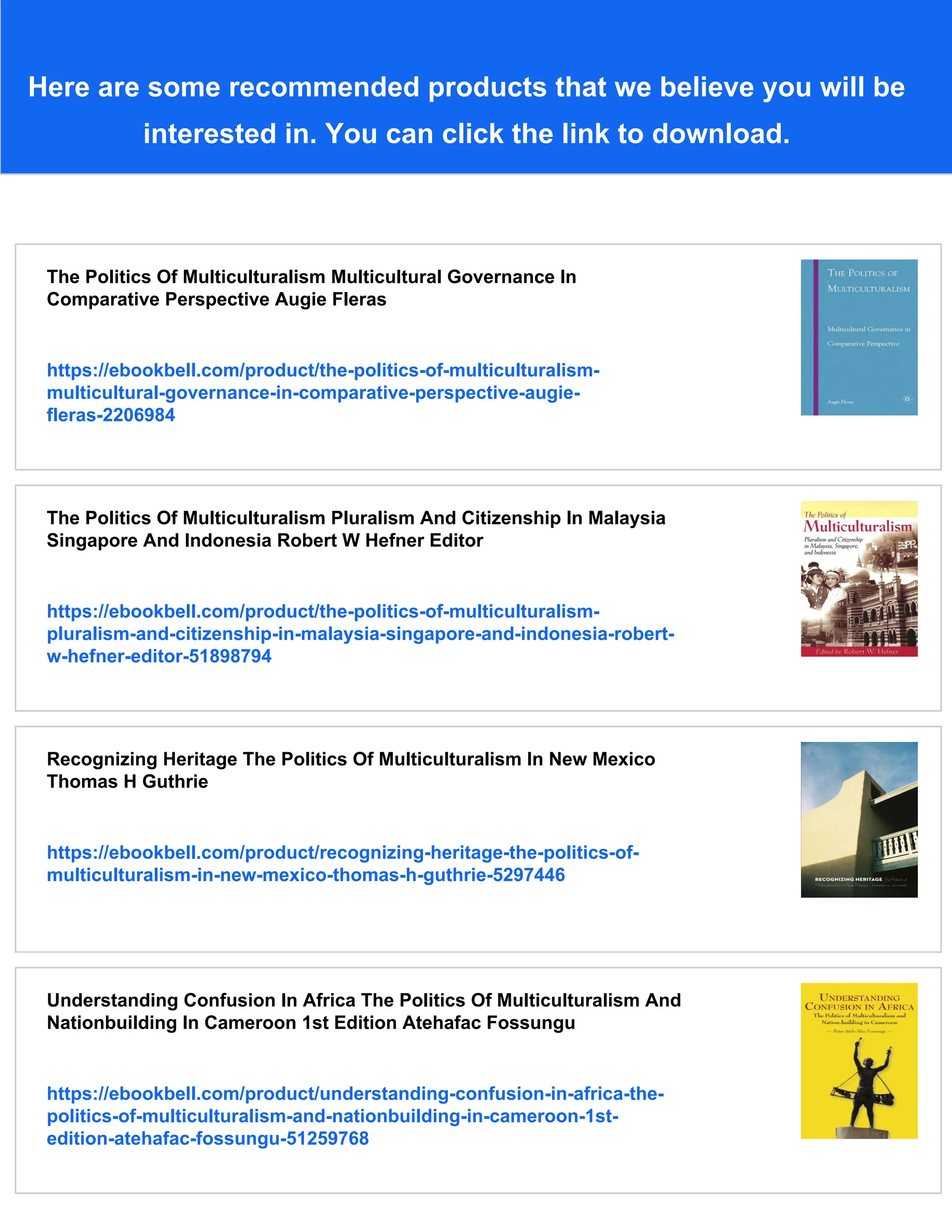 The Politics Of Multiculturalism Multicultural Governance In ...