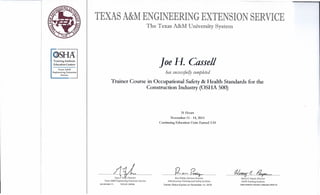 Joe's OSHA 500 | PPT