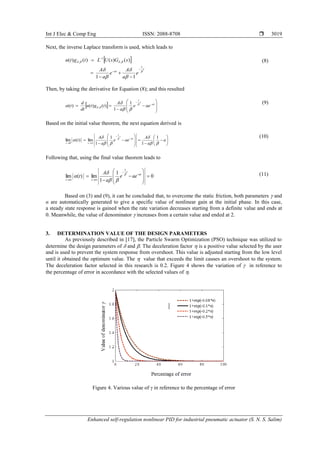 Enhanced self-regulation nonlinear PID for industrial pneumatic ...