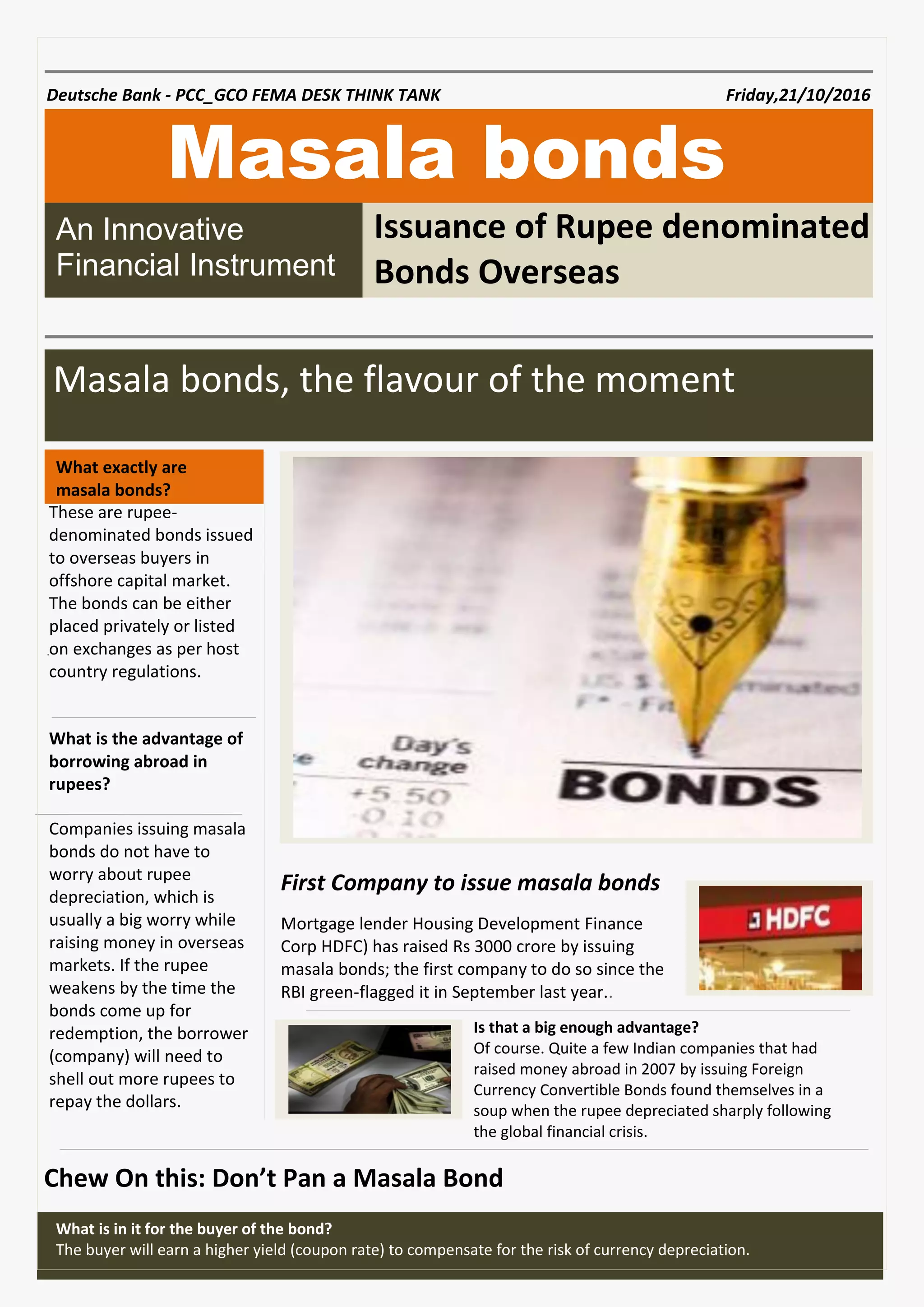 Masala Bonds | PDF