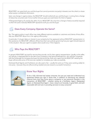 Seller Agency Explained | PDF
