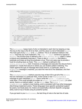 Build Comet applications using Scala, Lift, and jQuery | PDF