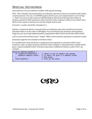 Essential Javascript -- A Javascript Tutorial | PDF