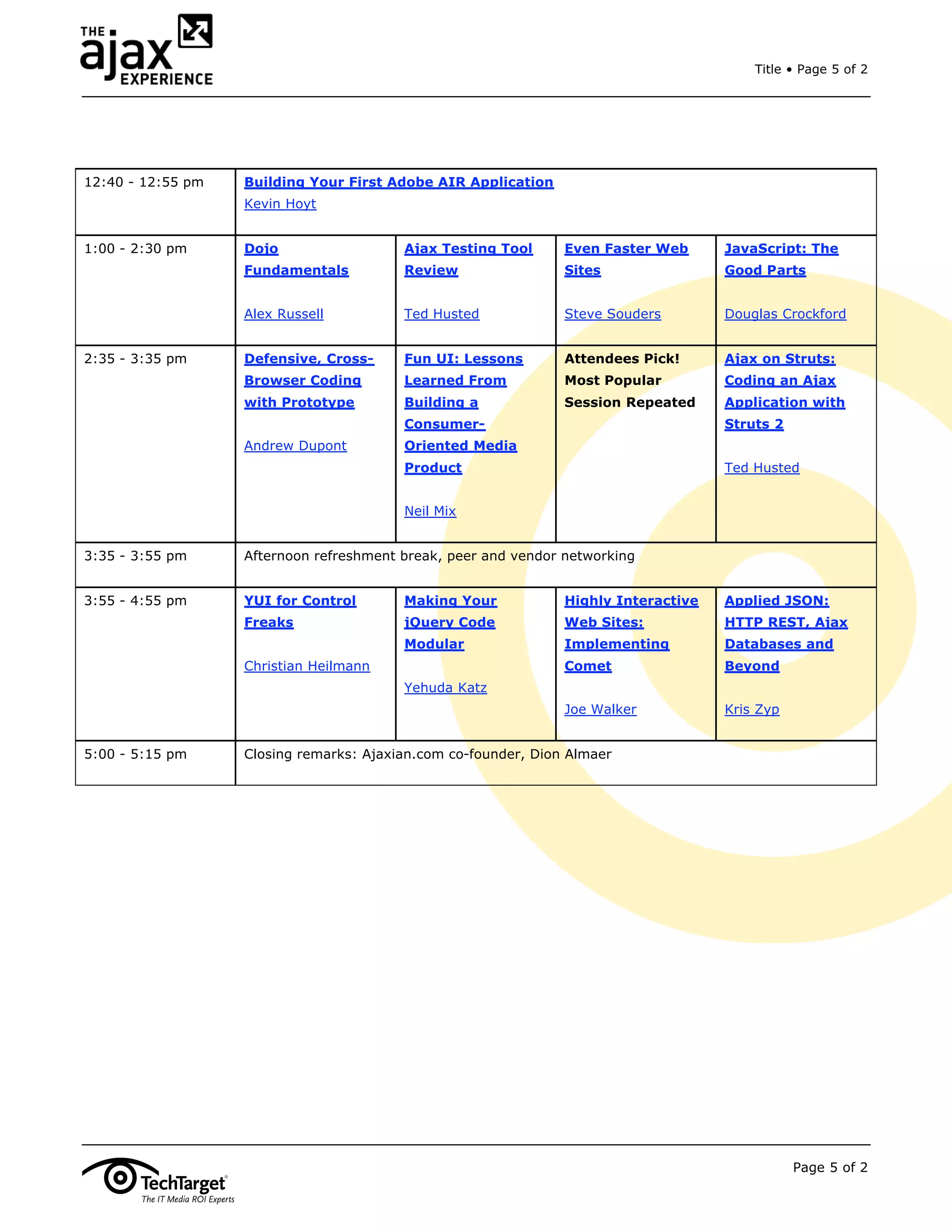 DojoAjaxExperience2008 | PDF
