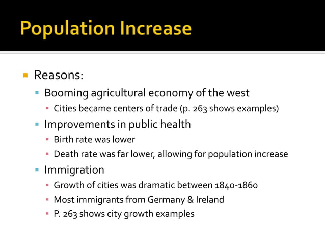 The Changing American Population (1800-1860) | PPT