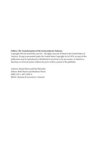 Fabless The Transformation Of The Semiconductor Industry Daniel Nenni | PDF