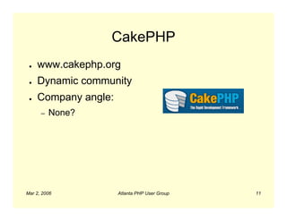 PHP Frameworks | PPT