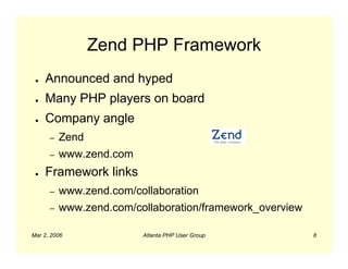 PHP Frameworks | PPT