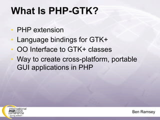 PHP-GTK | PPT