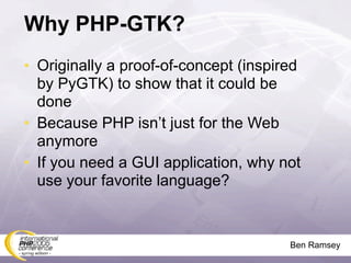 PHP-GTK | PPT