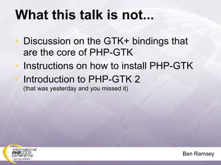 PHP-GTK | PPT
