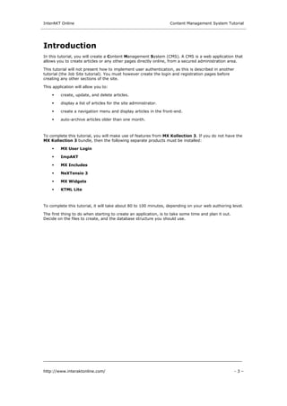 Tutorial%20-%20Content%20Management%20System | PDF