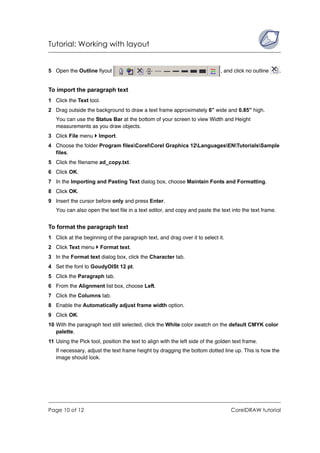 CorelDraw%20Tutorial%203 | PDF