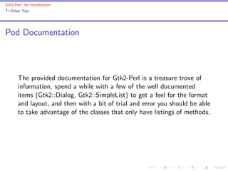 gtk2-perl | PPT