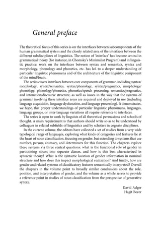 Gender and Noun Classification Éric Mathieu (Editor) | PDF
