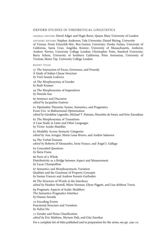Gender and Noun Classification Éric Mathieu (Editor) | PDF