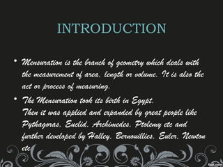 Basic Mensuration | PPT