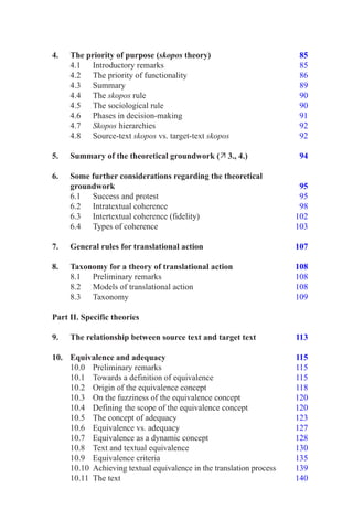 Towards A General Theory Of Translational Action Skopos Theory ...