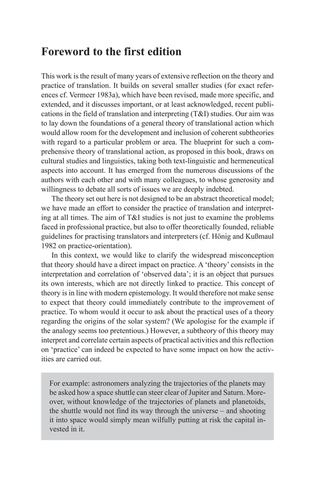 Towards A General Theory Of Translational Action Skopos Theory ...