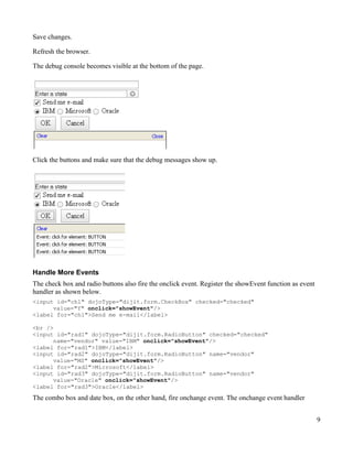 Dojo1.0_Tutorials | PDF