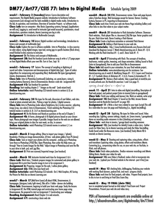 schedule_SPRING_dm77 | PDF