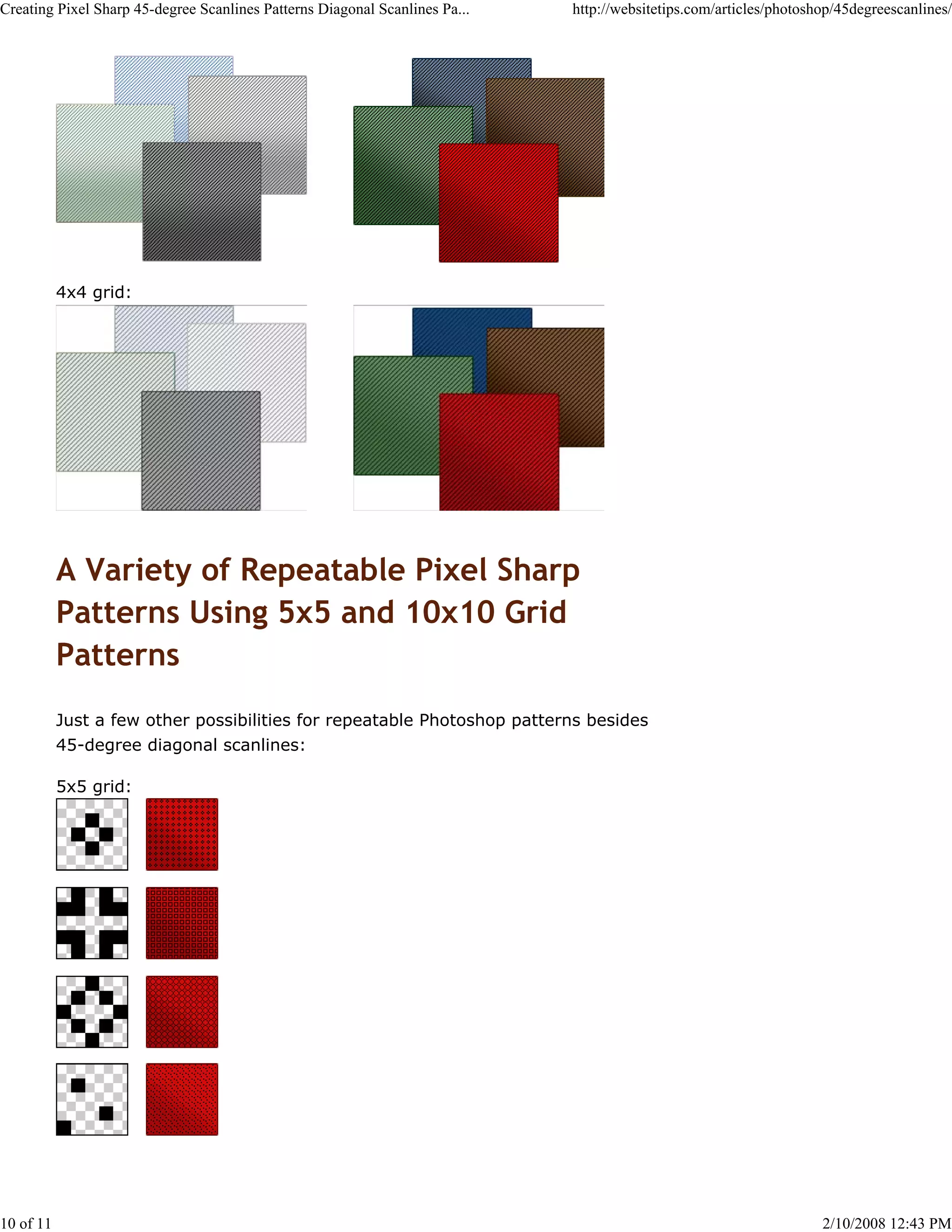 photoshop-scanlines-patterns-tutorial-rev | PDF