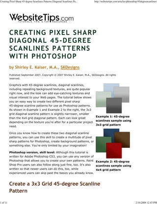 photoshop-scanlines-patterns-tutorial-rev | PDF