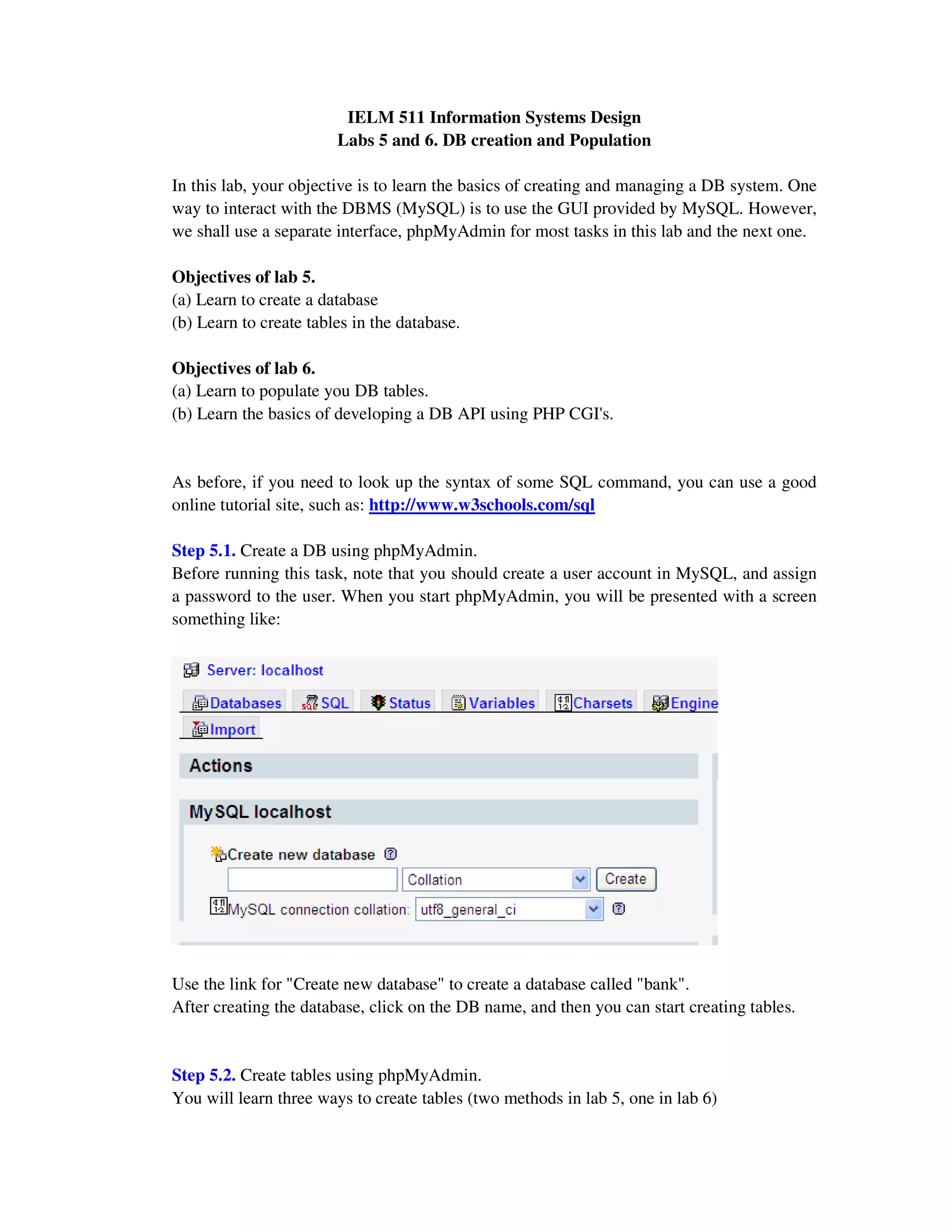 lab56_db | PDF | Databases | Computer Software and Applications