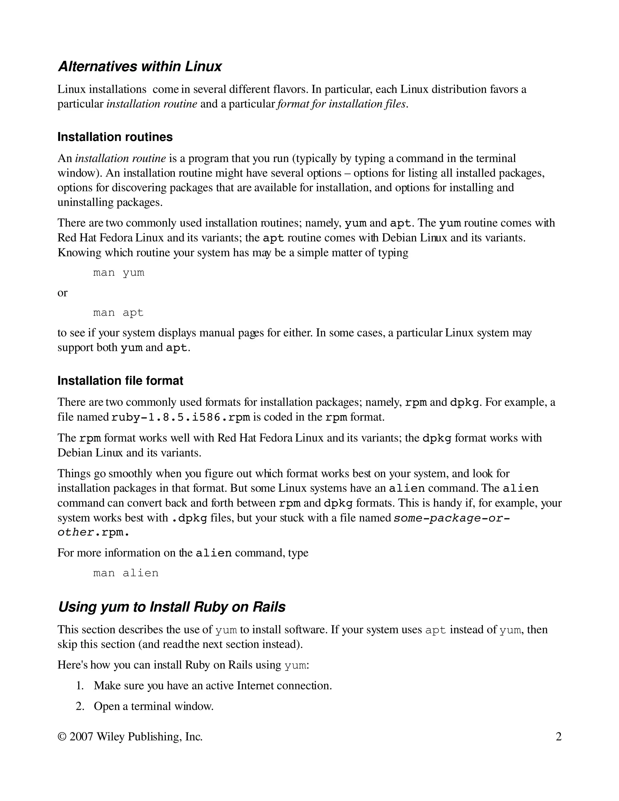 InstallingRoRinLinux | PDF