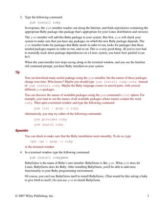 InstallingRoRinLinux | PDF