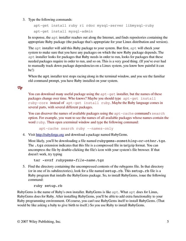 InstallingRoRinLinux | PDF