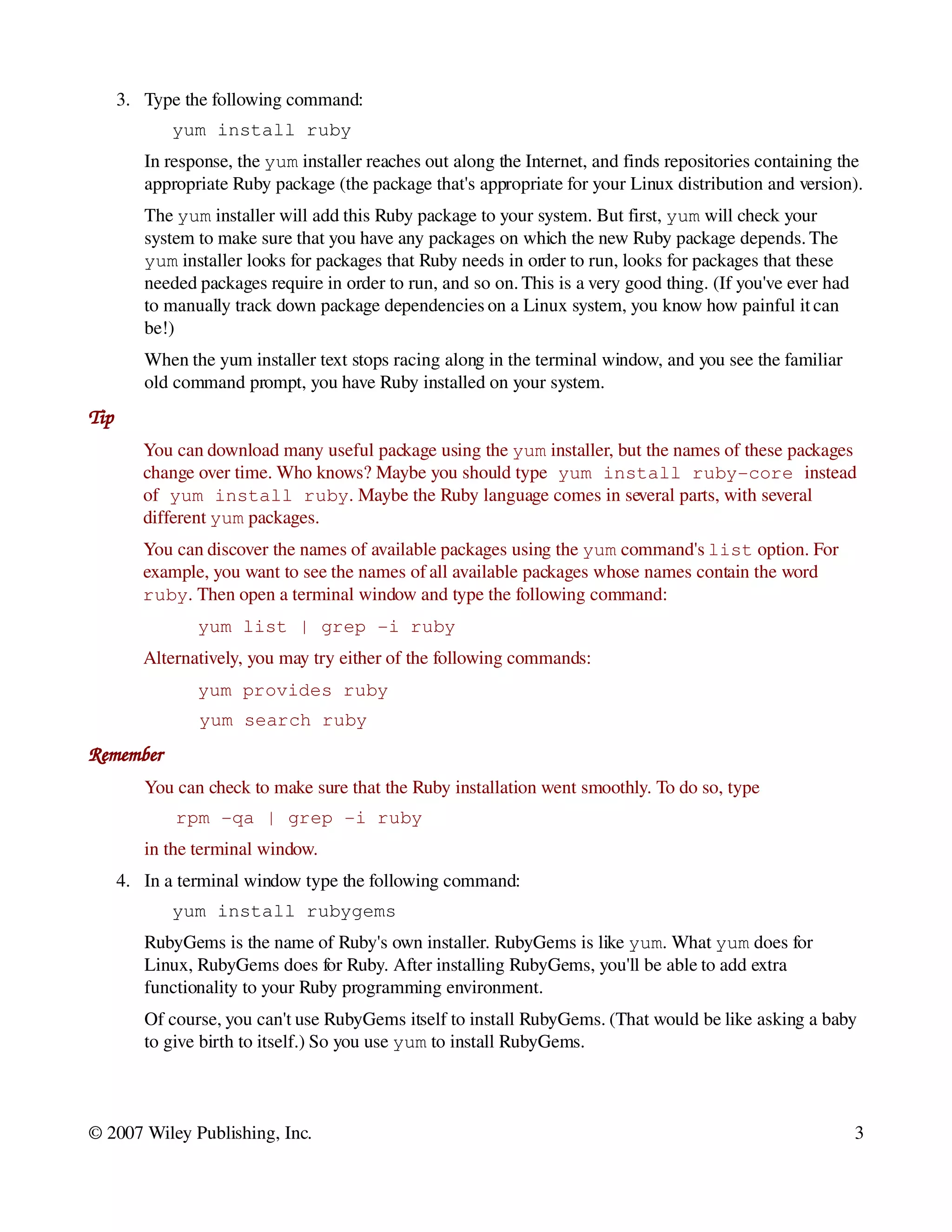 InstallingRoRinLinux | PDF