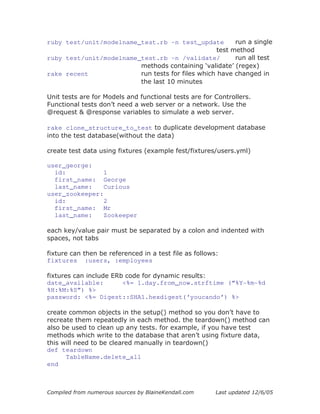 RubyOnRails-Cheatsheet-BlaineKendall | PDF
