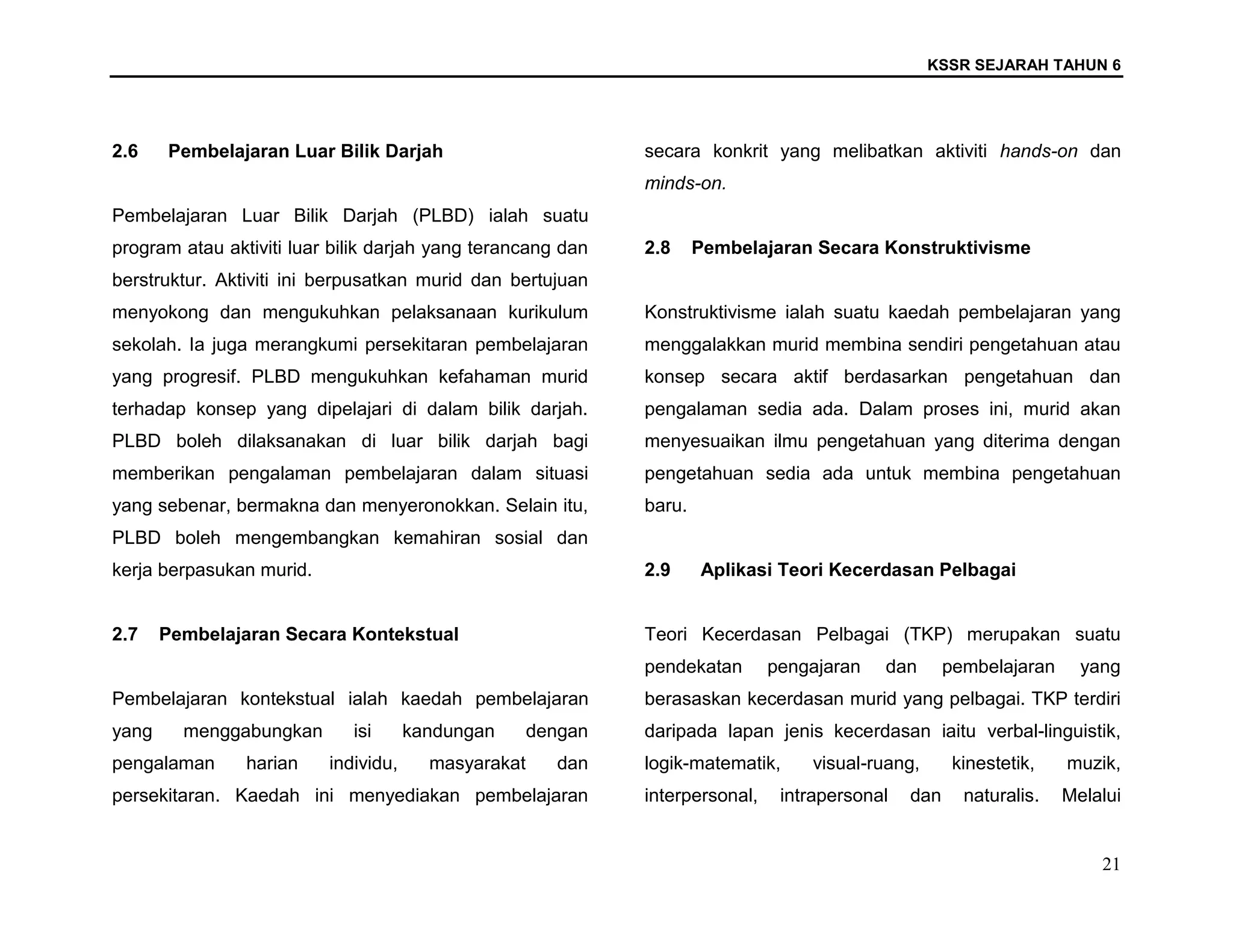 dskp-kssr-sejarah-tahun-6 | PDF