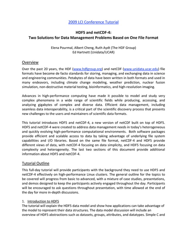 LCI2009-Tutorial | PDF