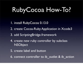 ruby-cocoa | PPT