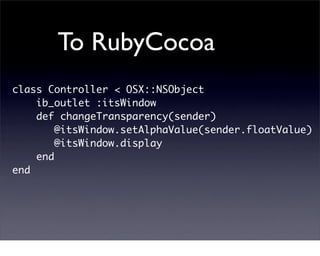 ruby-cocoa | PPT