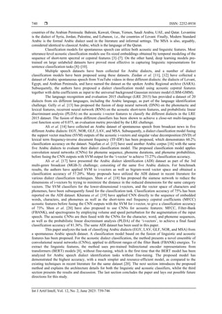 Dialect classification using acoustic and linguistic features in Arabic speech | PDF