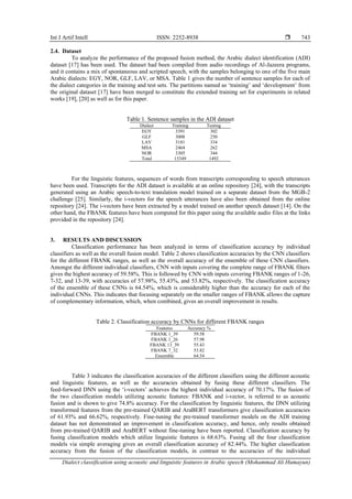 Dialect classification using acoustic and linguistic features in Arabic speech | PDF