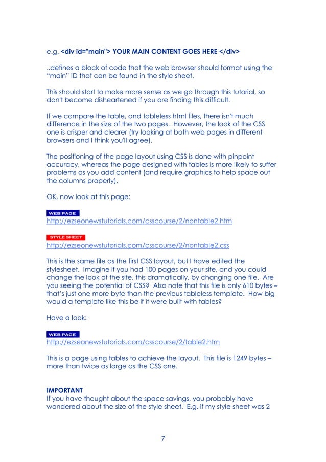 CSS_GUIDE_Intro | PDF