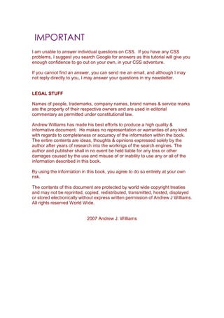 CSS_GUIDE_Intro | PDF