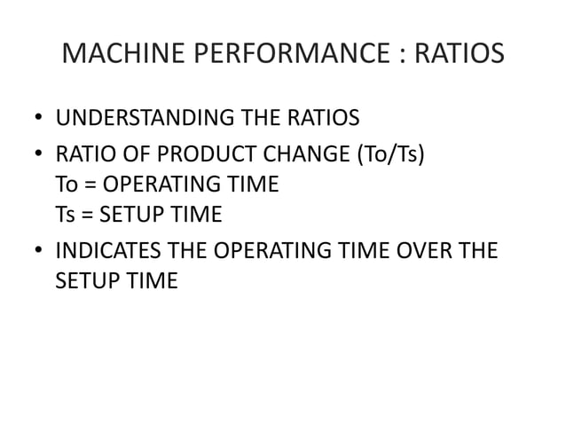 Production - Reducing Machine Setup Time - IEM | PPT