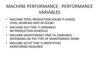 Production - Reducing Machine Setup Time - IEM | PPT