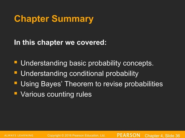 Basic Probability | Chapter 4 | Global Edition | PPT